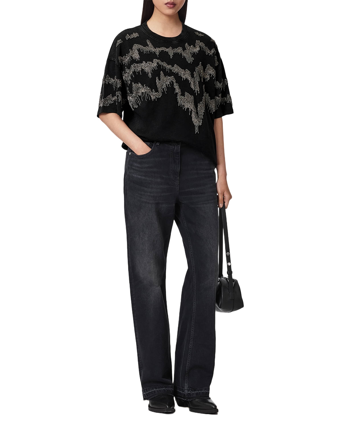 ALLSAINTS Allsaints Maia Etta Embellished T-Shirt